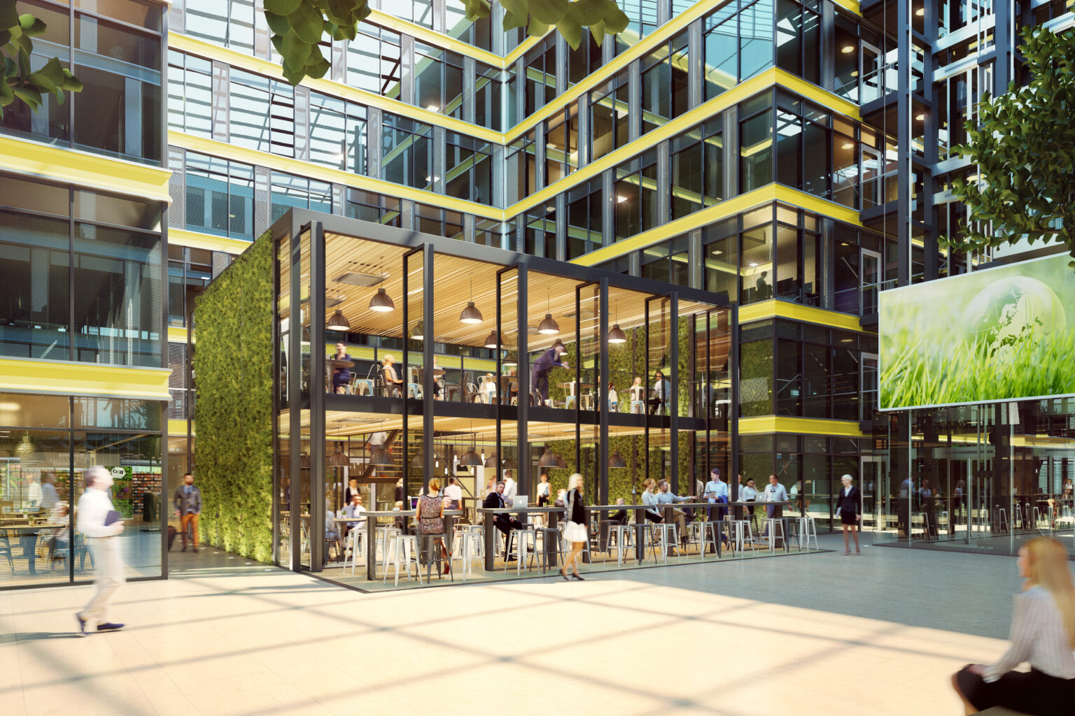 Spherion Düsseldorf – HHVISION Architektur-Visualisierung